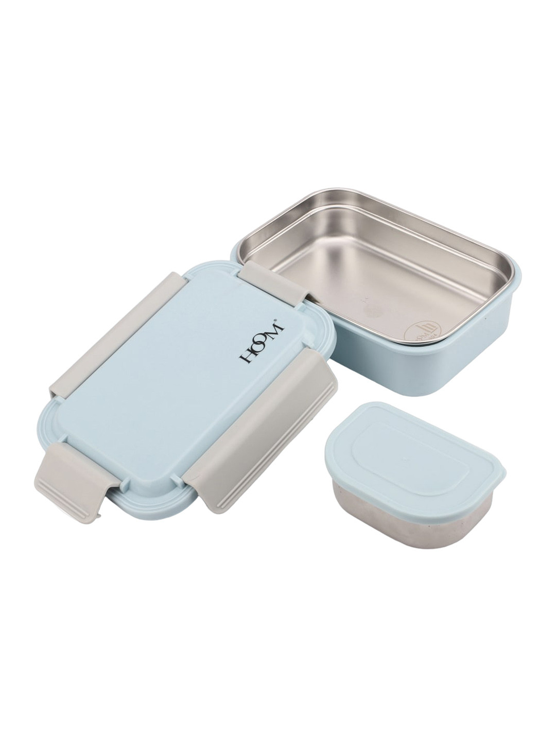 Buy HOOM Blue Leak Proof Stainless Steel Lunch Box 480 Ml - Lunch Box ...