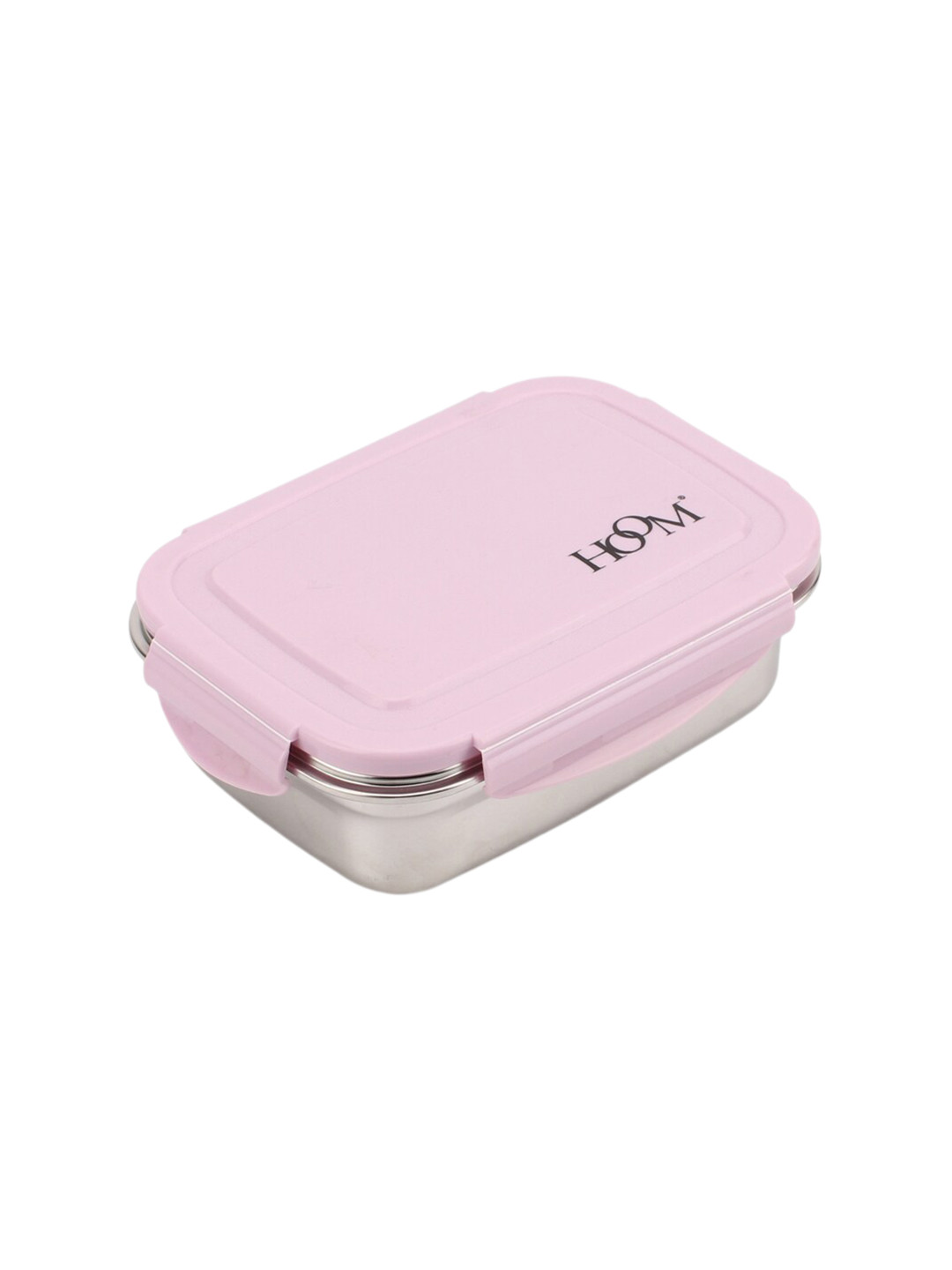 Buy HOOM Pink Leak Proof Stainless Steel Lunch Box 600 Ml - Lunch Box ...
