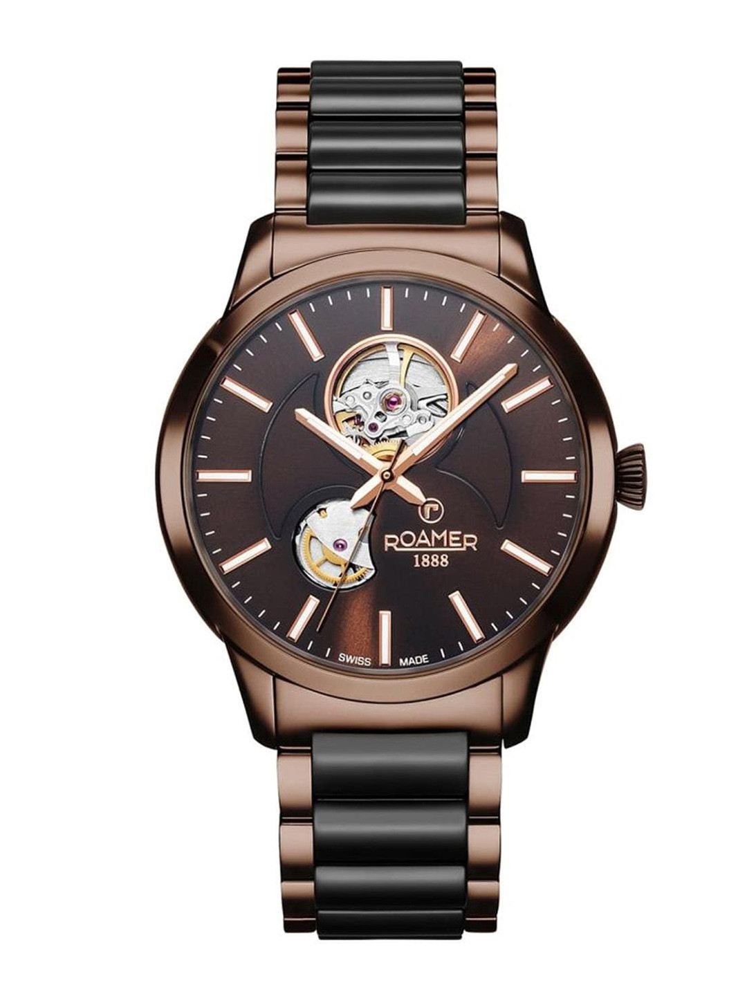 Buy ROAMER Men Printed Dial & Ceramic Bracelet Style Straps Analogue ...