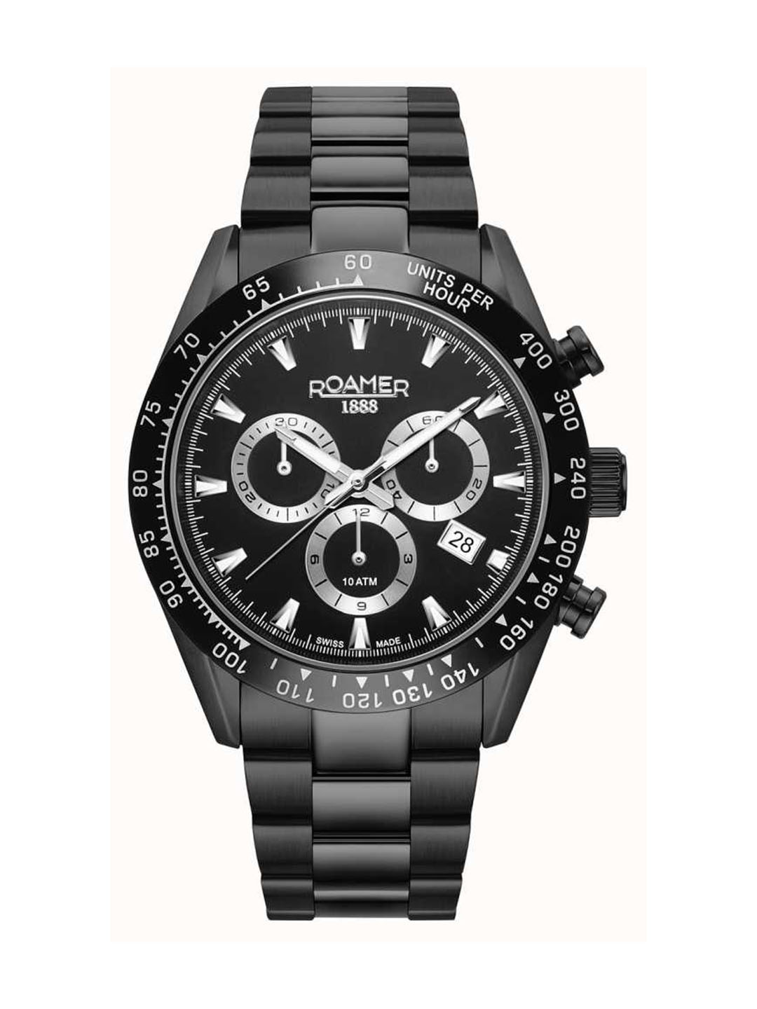 Buy ROAMER Men Stainless Steel Bracelet Style Straps Analogue Watch ...