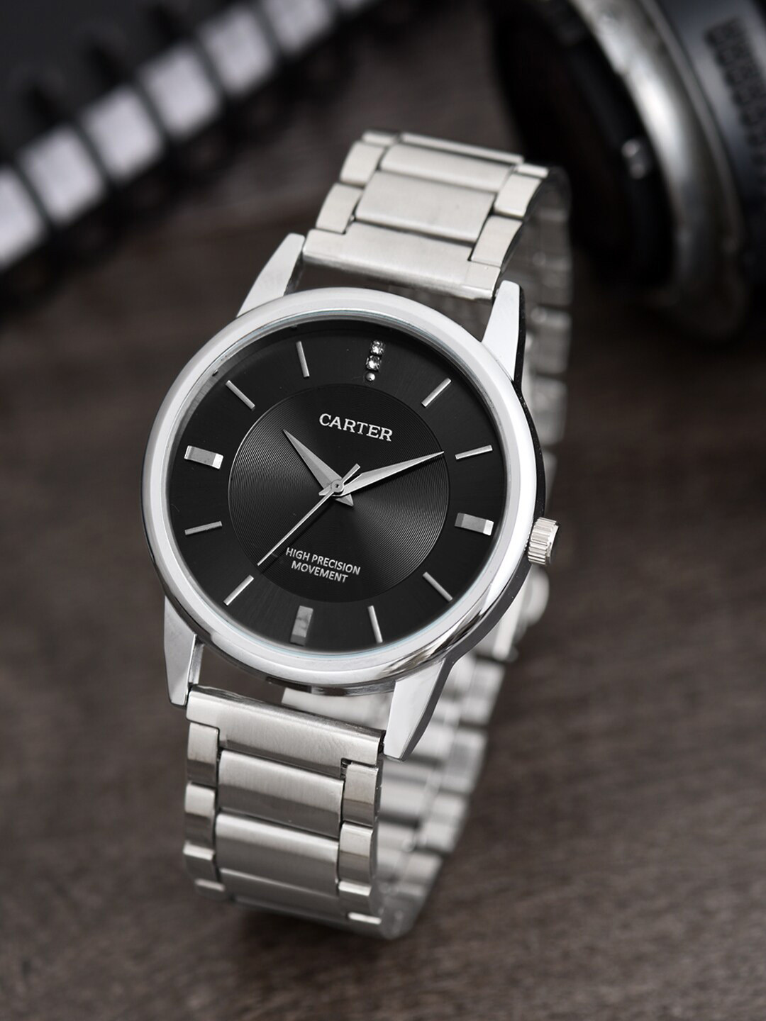 Buy Sandy D Carter Men Embellished Dial & Bracelet Style Straps ...