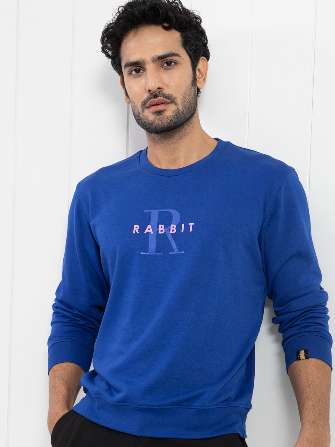 Buy RARE RABBIT Men Brewet Typography Printed Sweatshirt - Sweatshirts ...