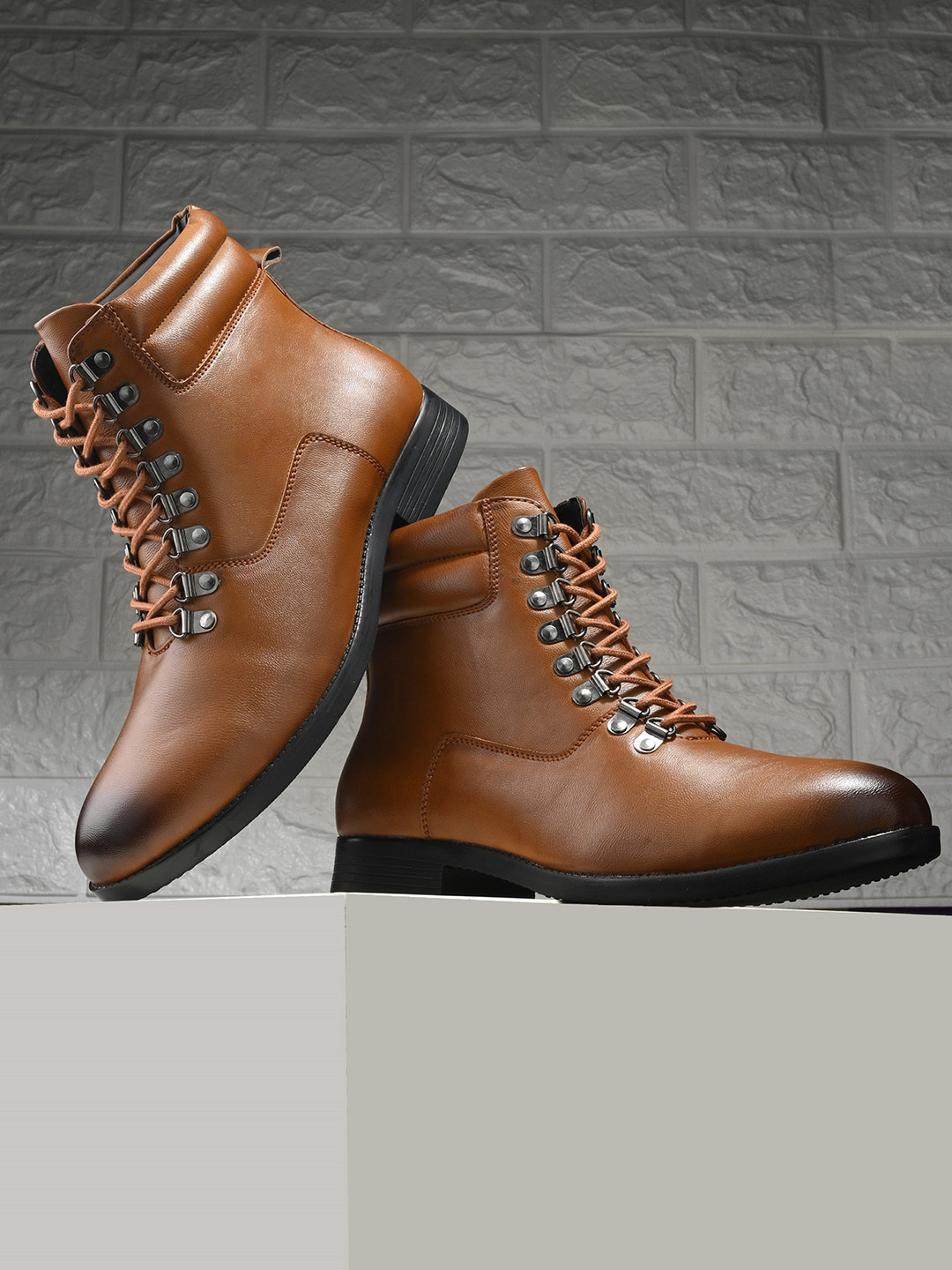 Buy The Roadster Lifestyle Co. Men Mid Top Regular Boots - Boots for ...