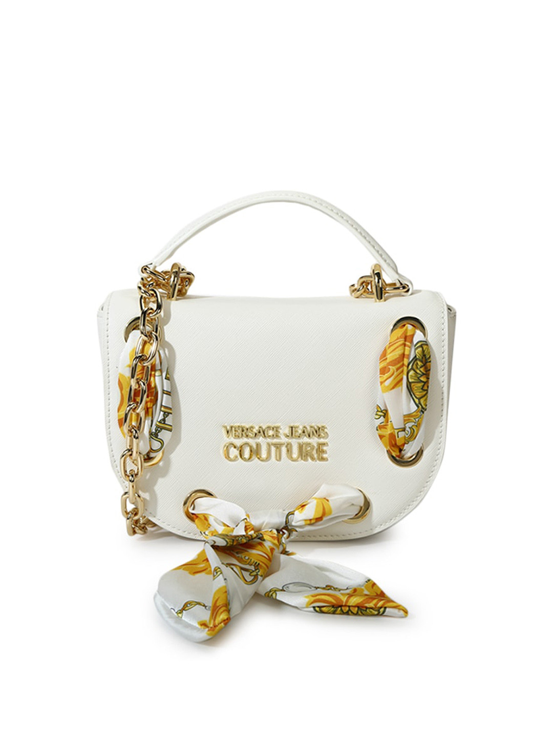 Buy Versace Jeans Couture Structured Sling Bag With Scarf - Handbags ...