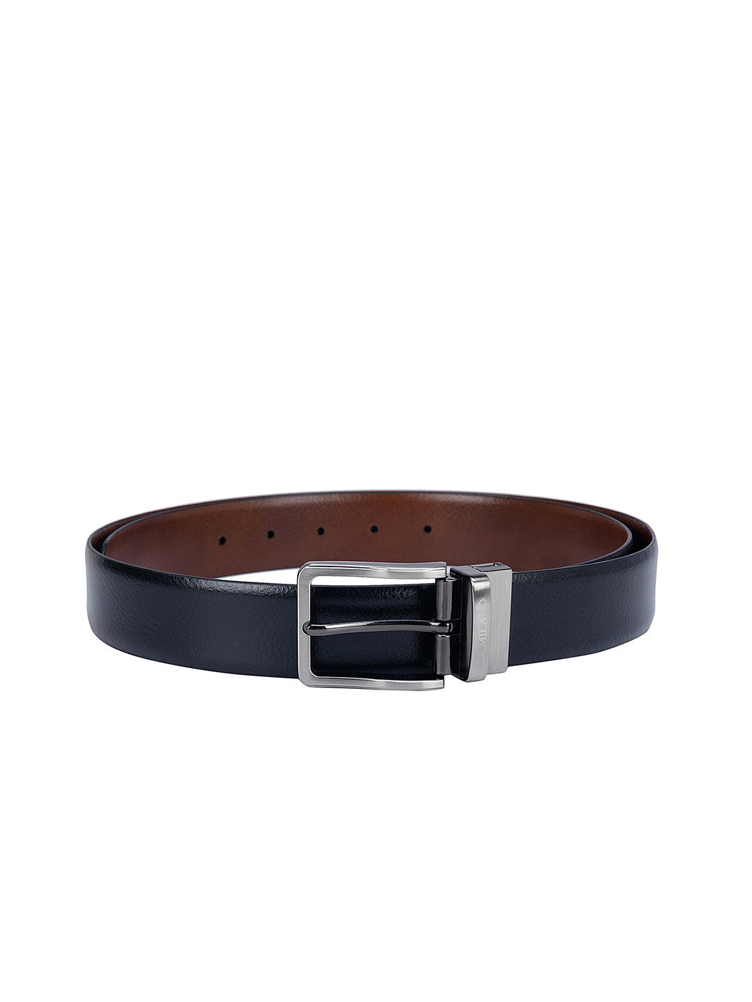 Buy Da Milano Men Textured Leather Reversible Formal Belt - Belts for ...