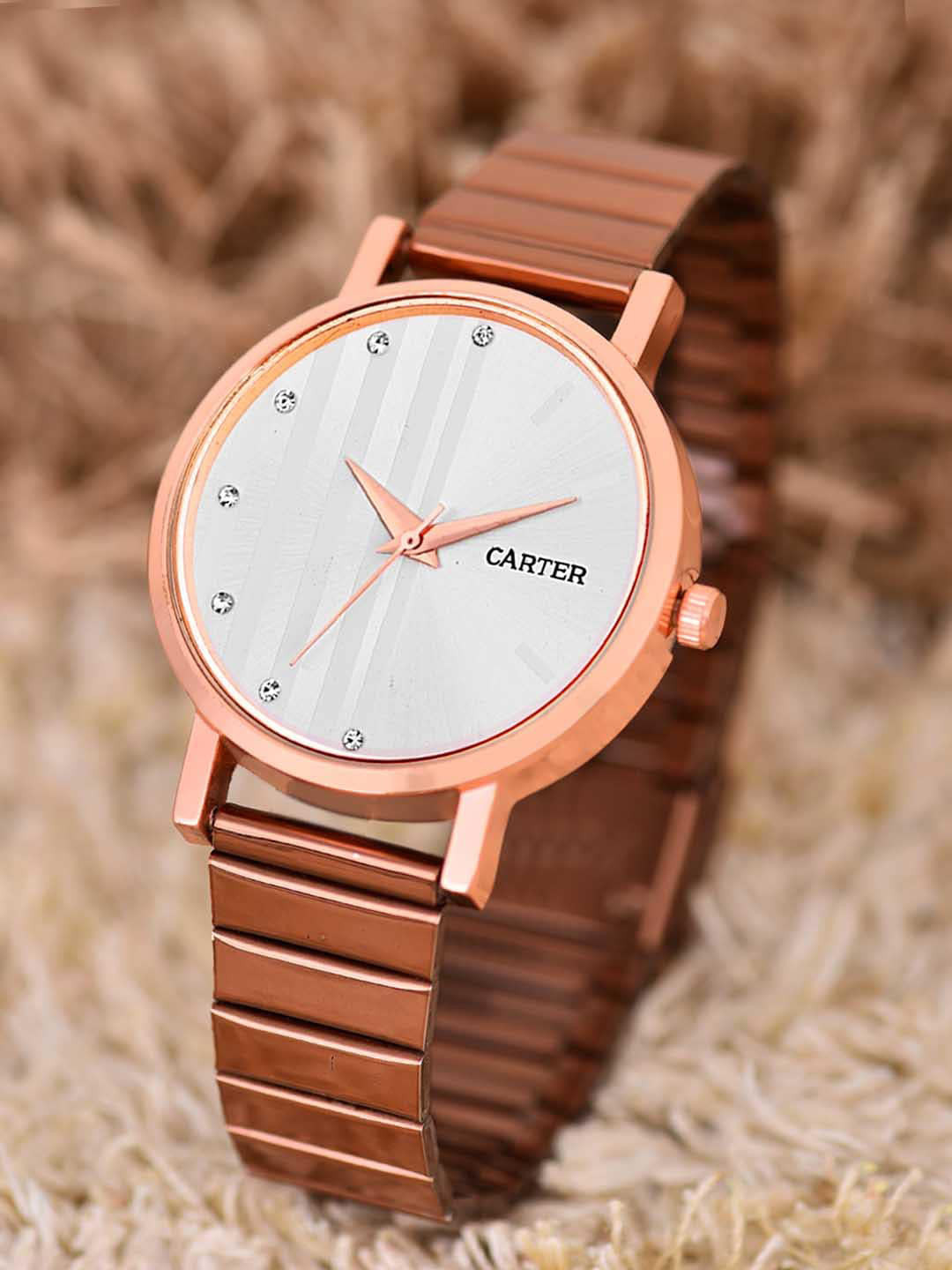 Buy Sandy D Carter Women Embellished Dial Analogue Watch Sandy D Carter ...