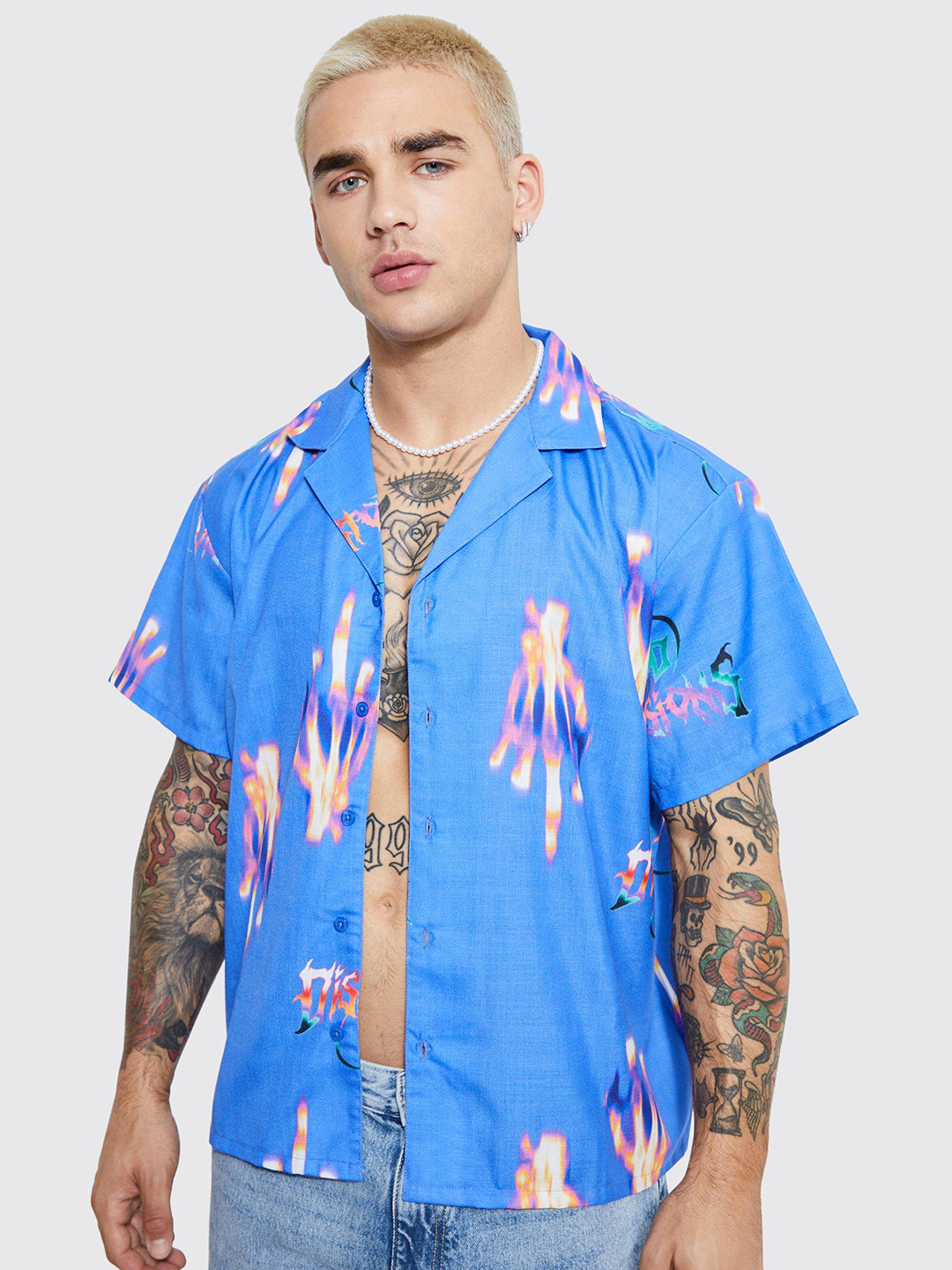 Buy BoohooMAN Boxy Printed Casual Shirt - Shirts for Men 24803206 | Myntra