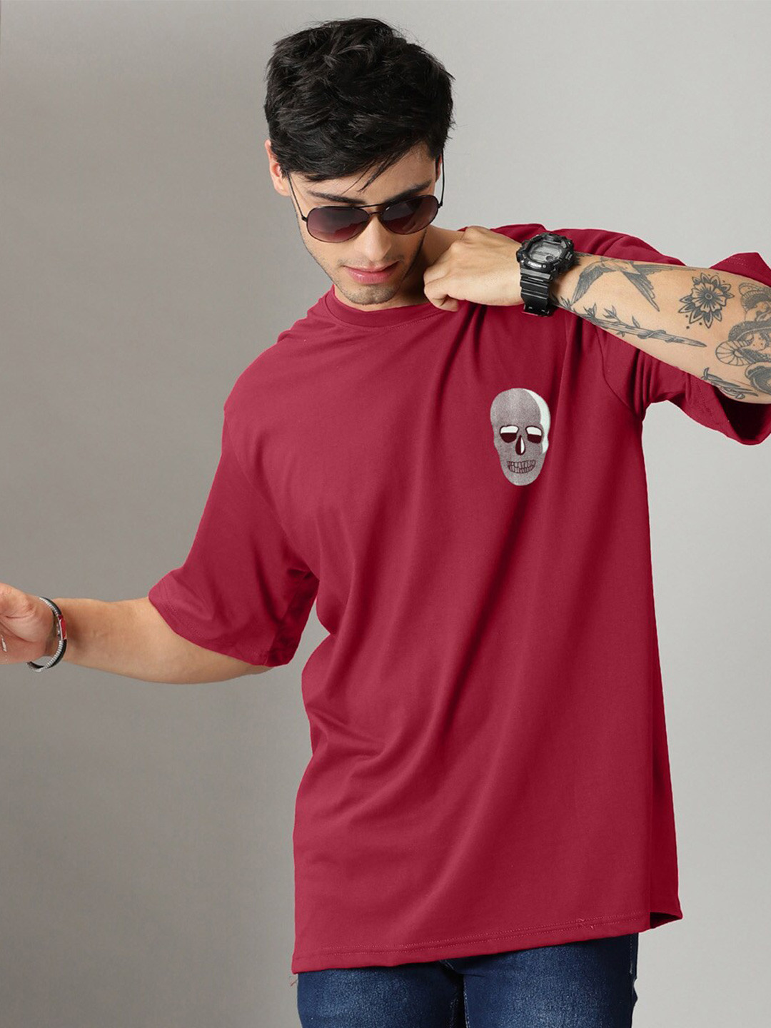 Buy Rodzen Cotton Oversized T Shirt - Tshirts for Men 24804458 | Myntra