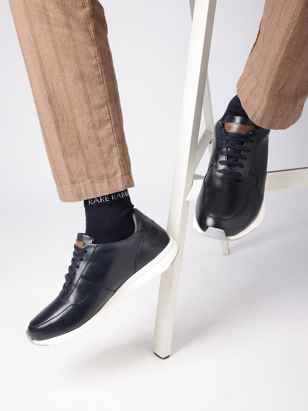 Buy RARE RABBIT Men Ascot1 Leather Comfort Sneakers - Casual Shoes for ...