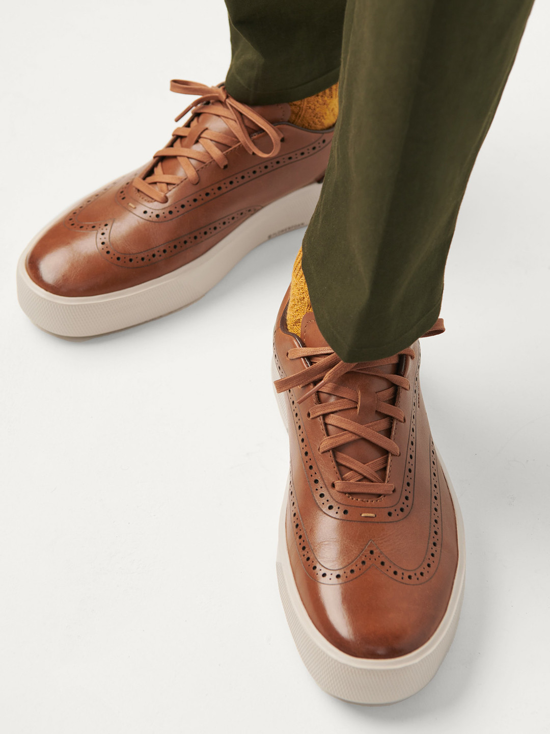 Buy Cole Haan Men Lace Up Leather Casual Walking Shoes - Casual Shoes ...