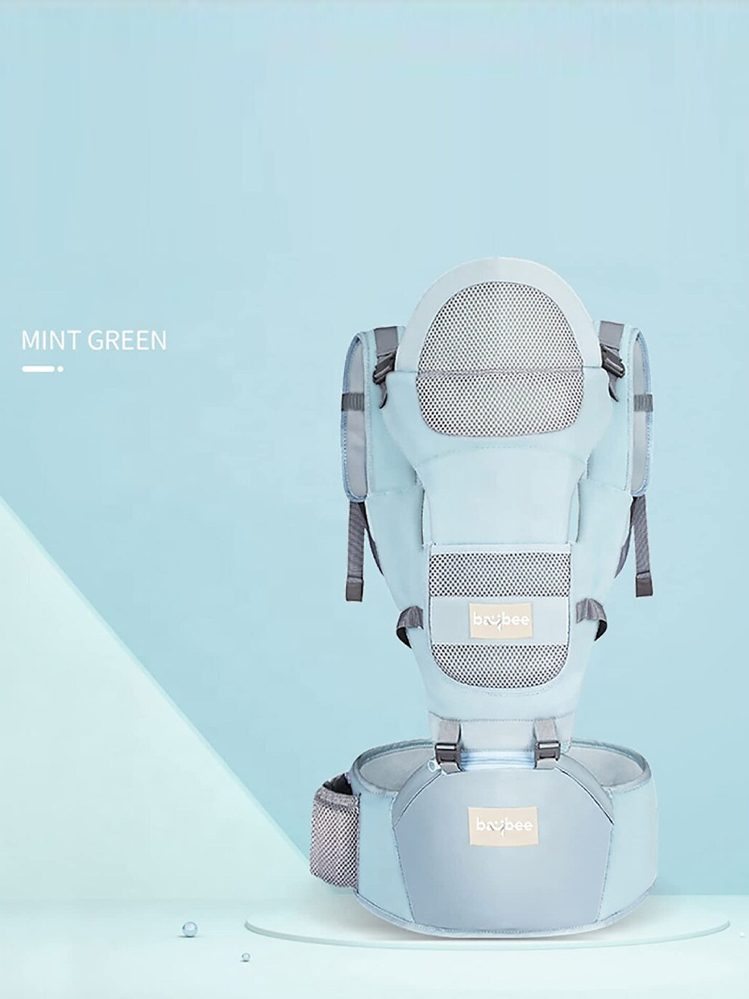 Buy BAYBEE Blue 9 In 1 Ergo+ Hip Seat Baby Carrier With 6 Carry ...