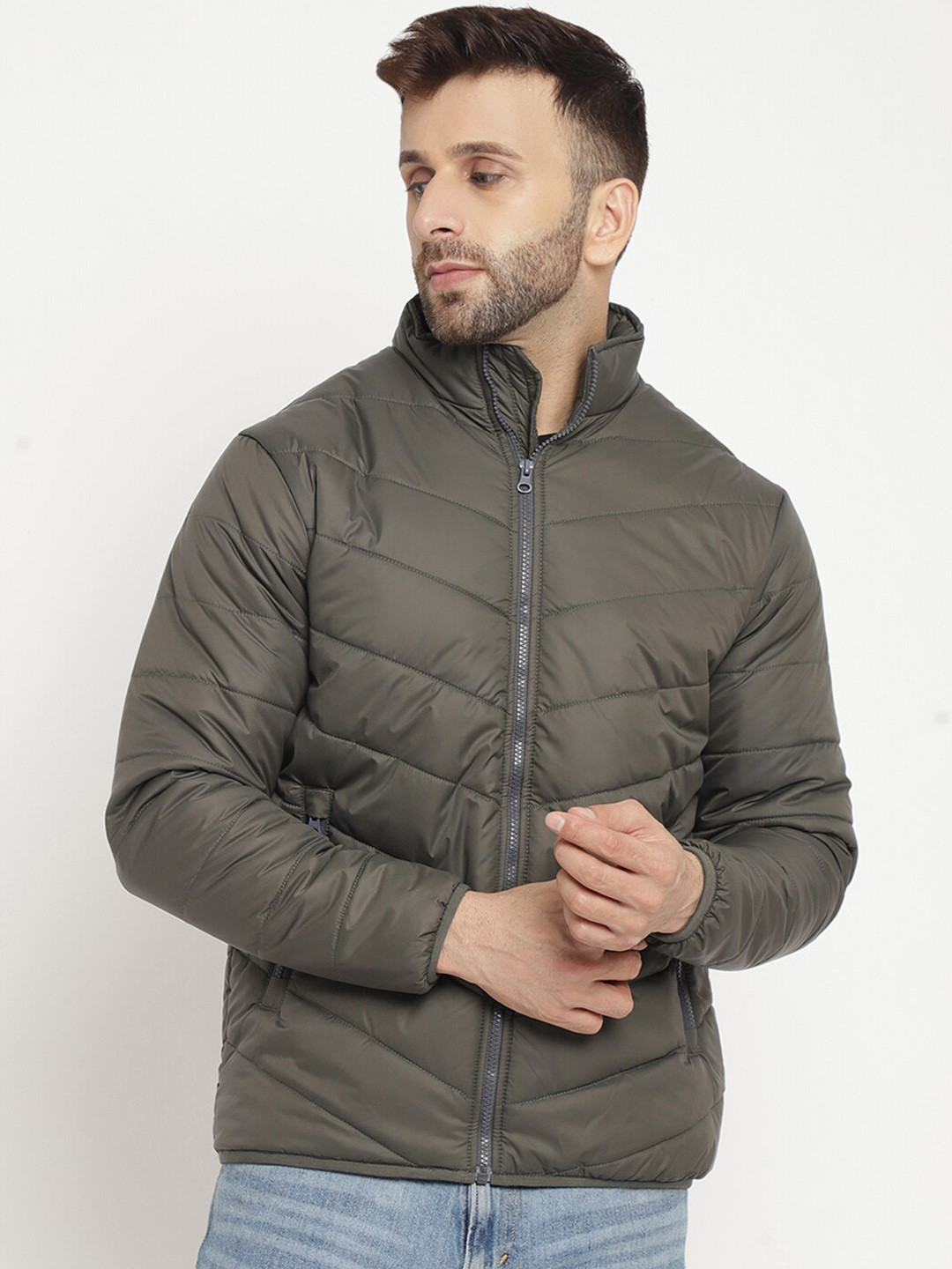 Buy BETTER THINK Mock Collar Lightweight Puffer Jacket - Jackets for ...