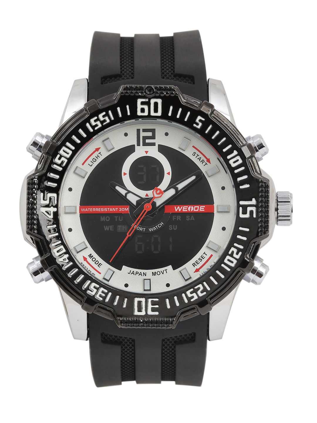 Buy WEIDE Men White Analogue And Digital Watch WH6105 - Watches for Men ...