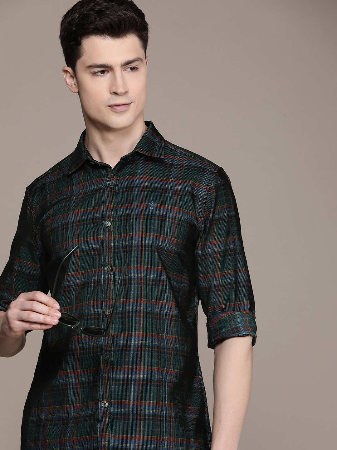 Buy French Connection Slim Fit Checked Casual Shirt - Shirts for Men ...