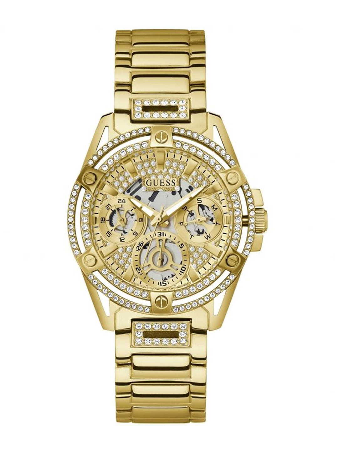 Buy GUESS Women Stainless Steel Bracelet Style Straps Analogue Watch ...