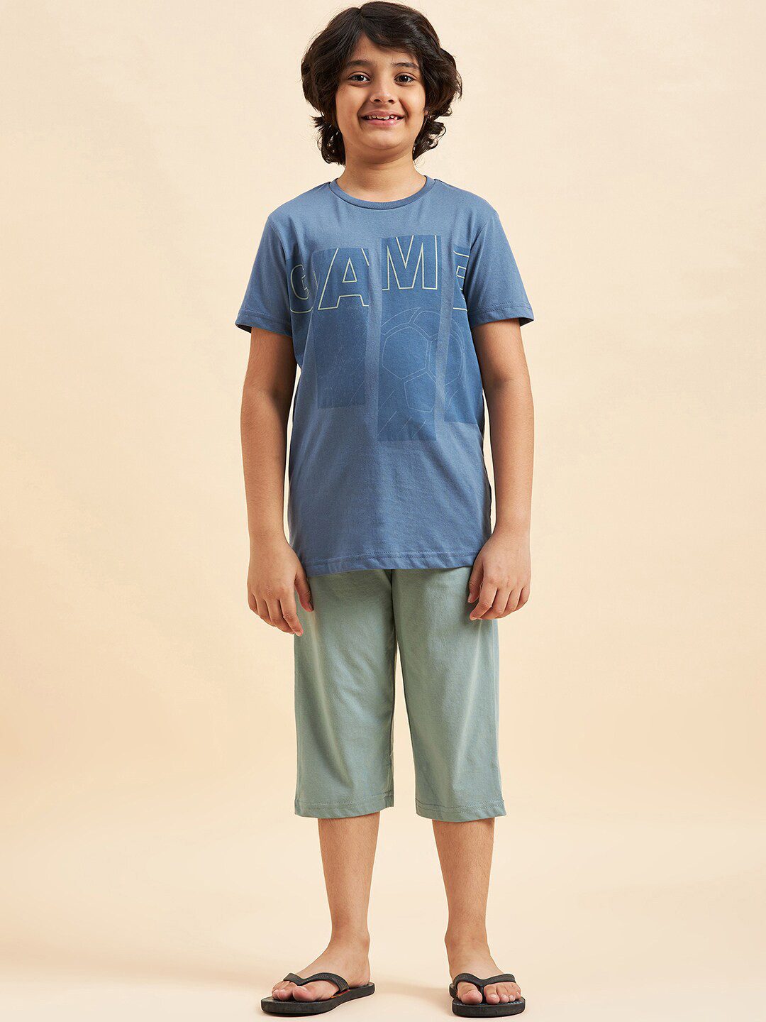 Buy Sweet Dreams Boys Typography Printed Night Suit - Night Suits for ...