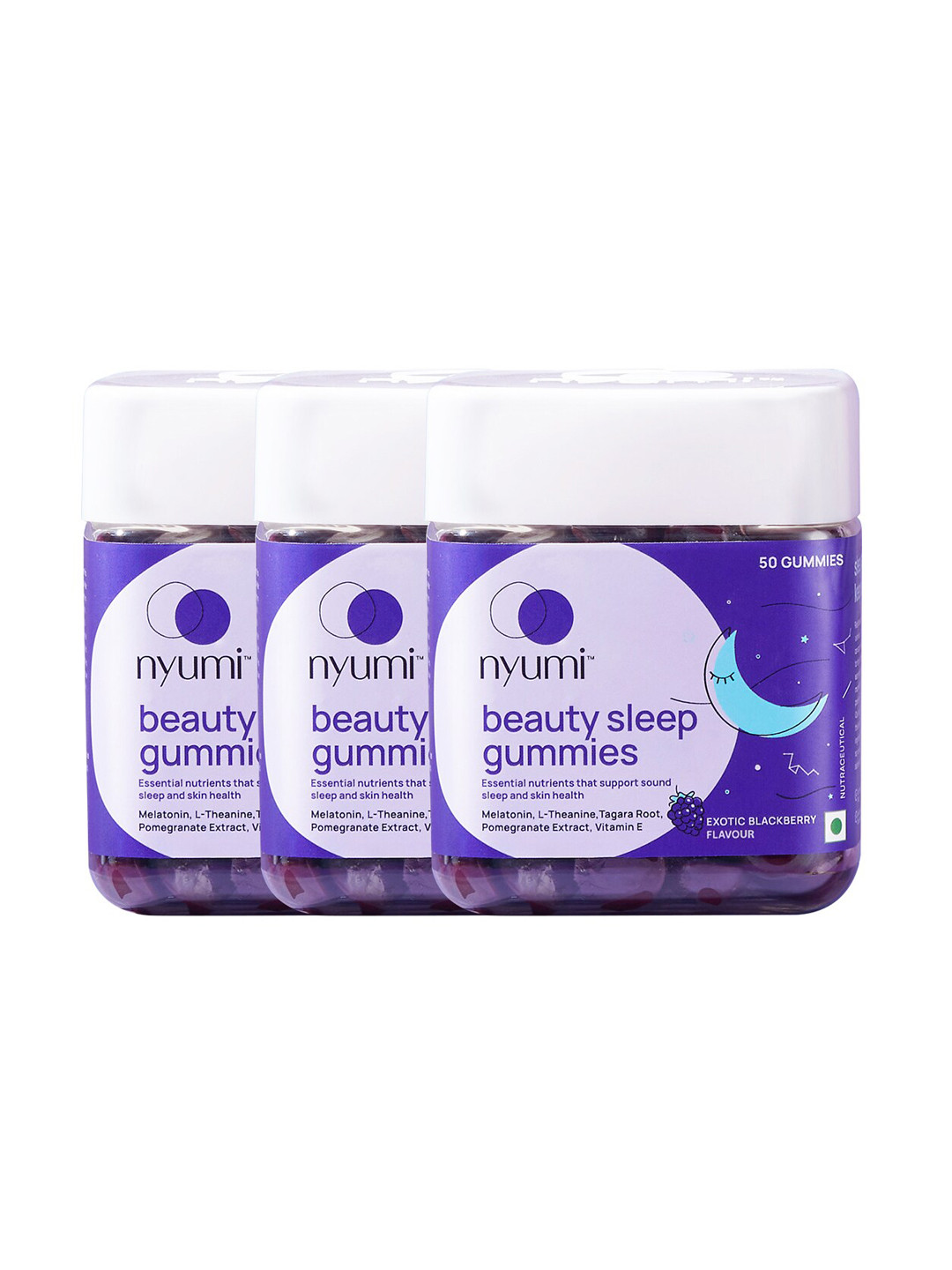 Buy NYUMI Set Of 3 Beauty Sleep Gummies For Sound And Restful Sleep 50 ...