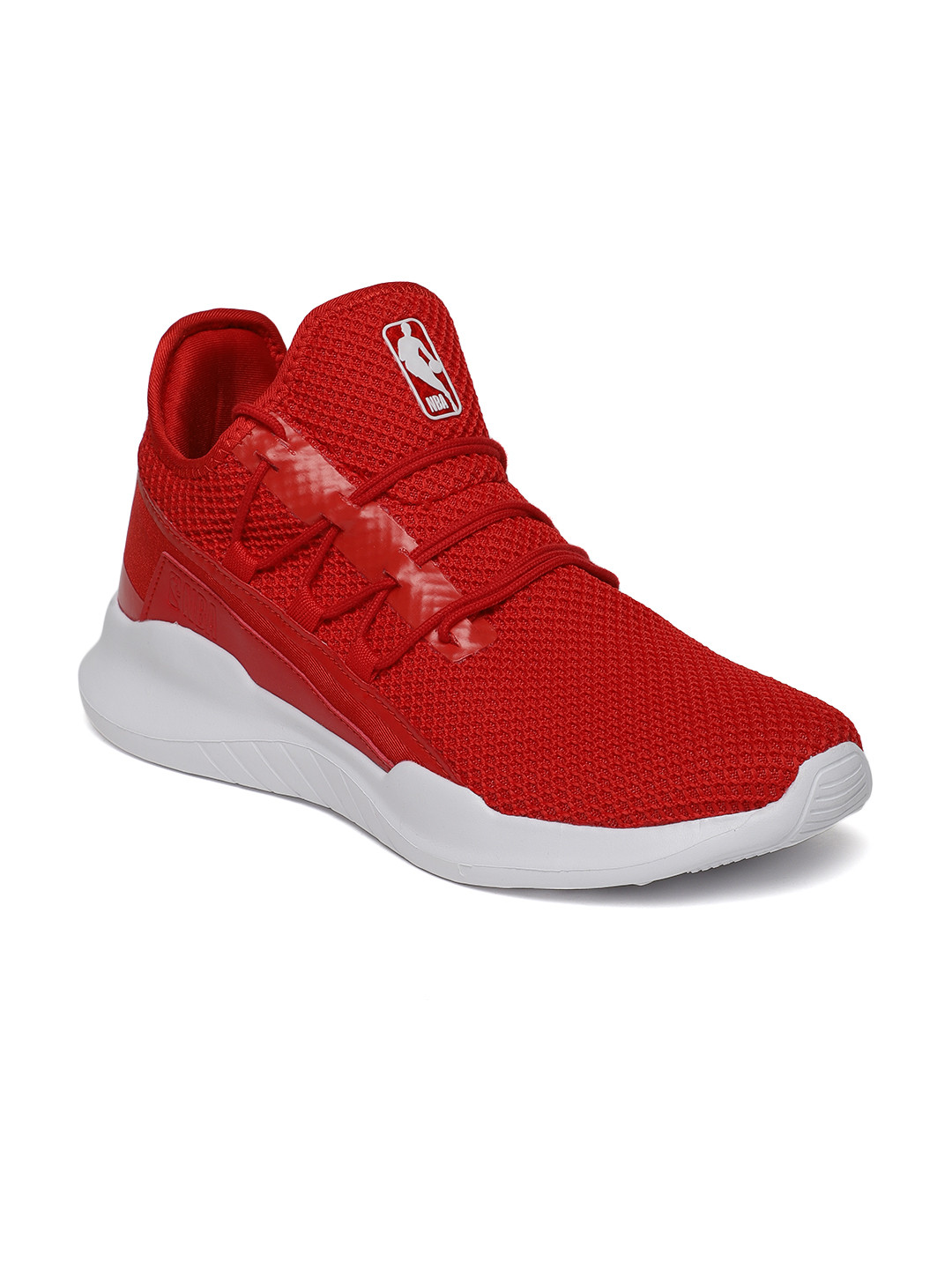 Buy NBA Men Red Houston Rockets Mid Top Sneakers - Casual Shoes for Men ...