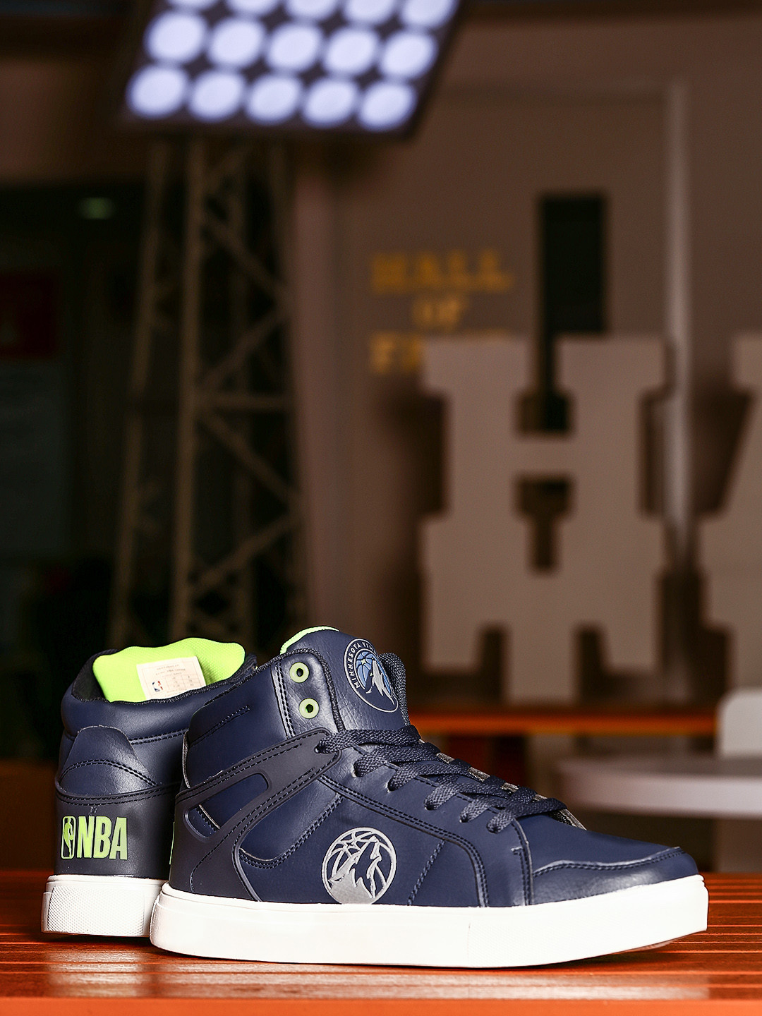 Buy NBA Minnesota Timberwolves Men Navy High Top Sneakers - Casual ...