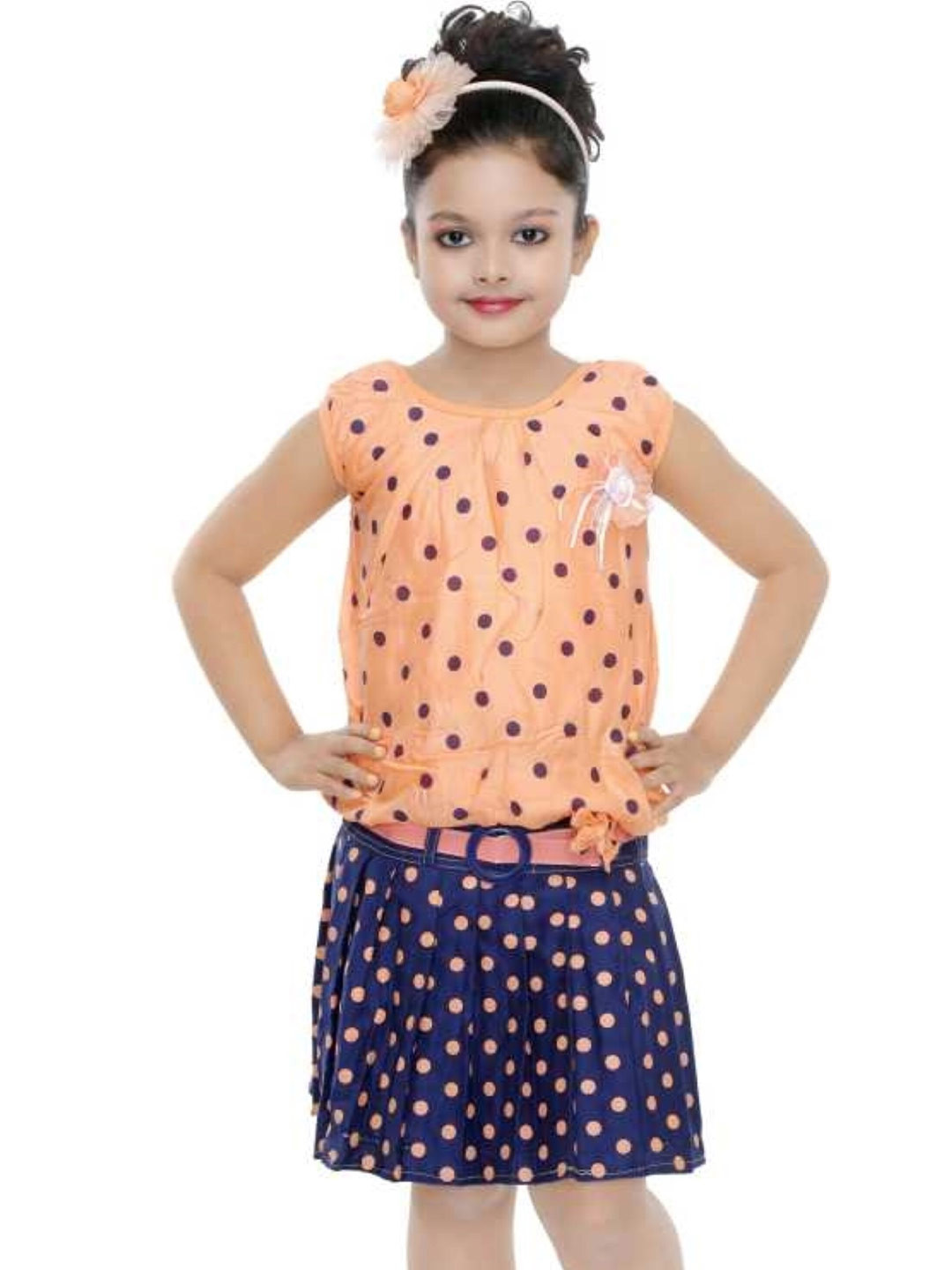 Buy BAESD Girls Conversational Printed Top With Skirt - Clothing Set ...