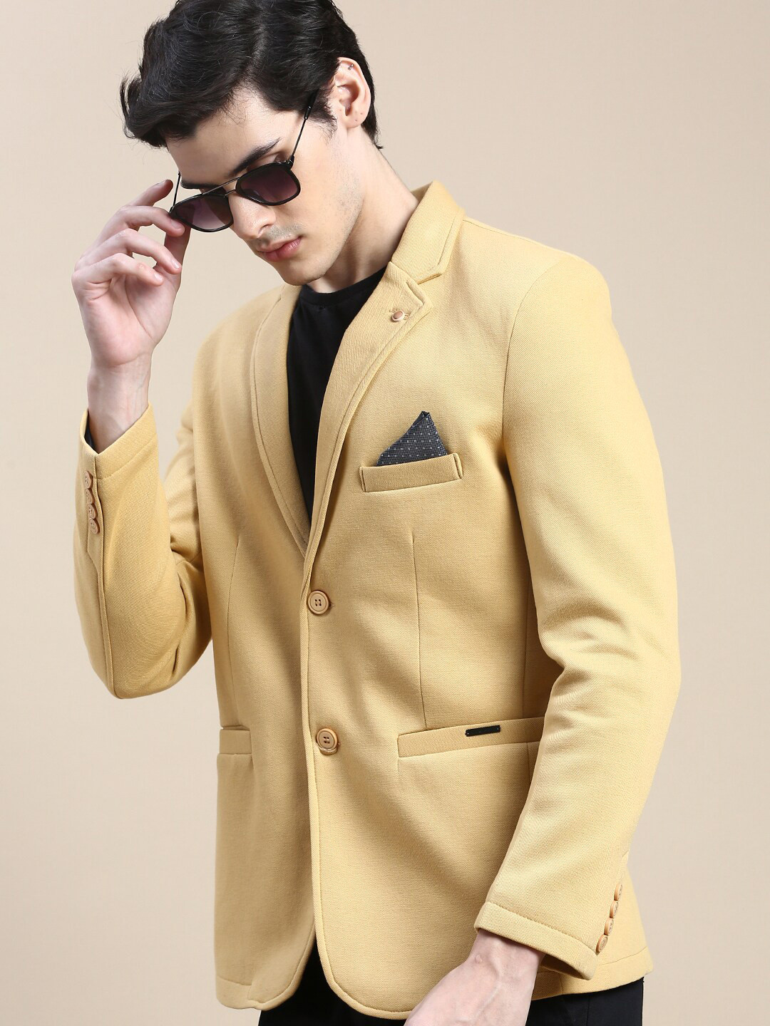 Buy SHOWOFF Slim Fit Single Breasted Blazer - Blazers for Men 24848588 ...