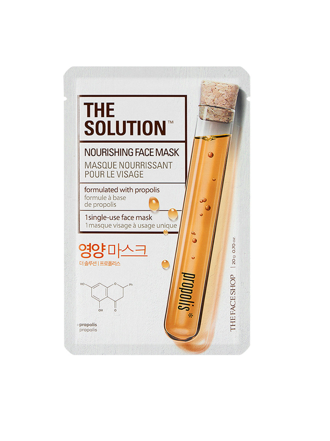 Buy The Face Shop The Solution Propolis Nourishing Face Mask 20 G ...