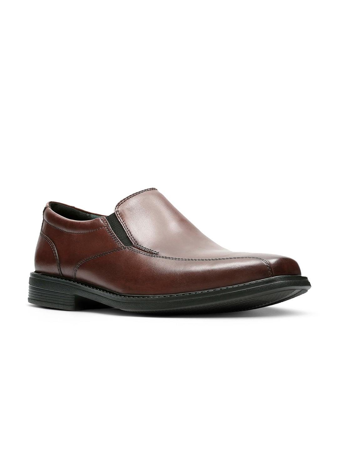 Buy Clarks Men Bolton Free II Leather Formal Slip On Shoes - Formal ...