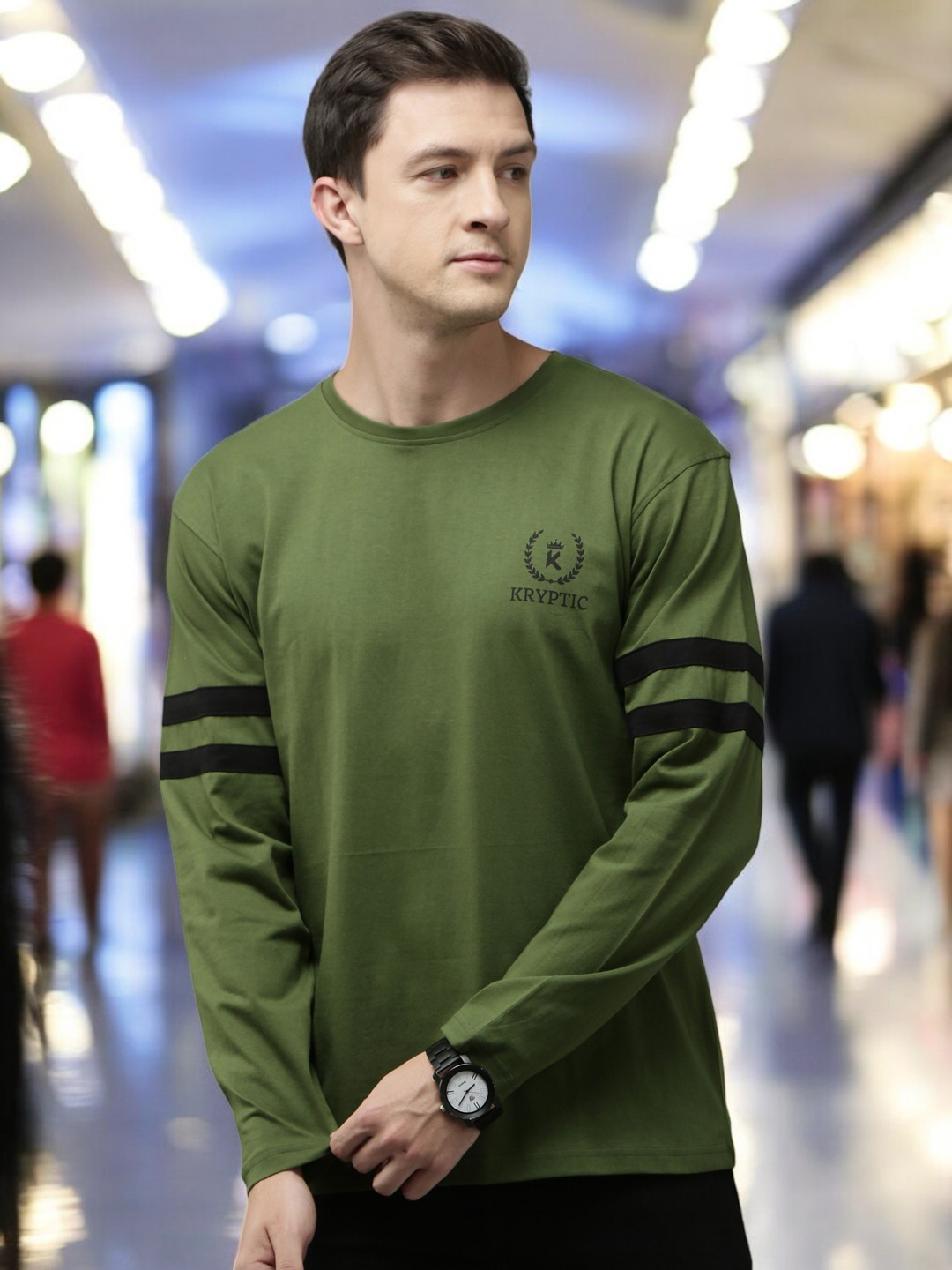 Buy Kryptic Graphic Printed Pure Cotton Drop Shoulder Oversized T Shirt ...