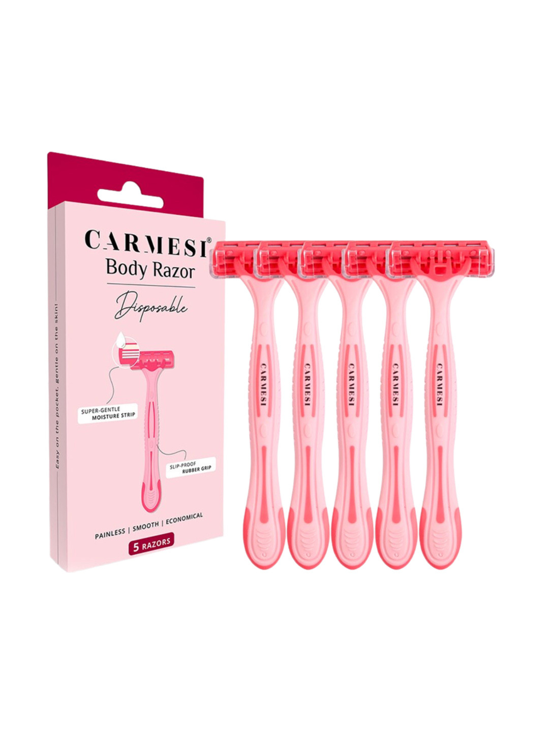 Buy CARMESI Women Set Of 5 Disposable Body Razors - Shaving And Hair ...