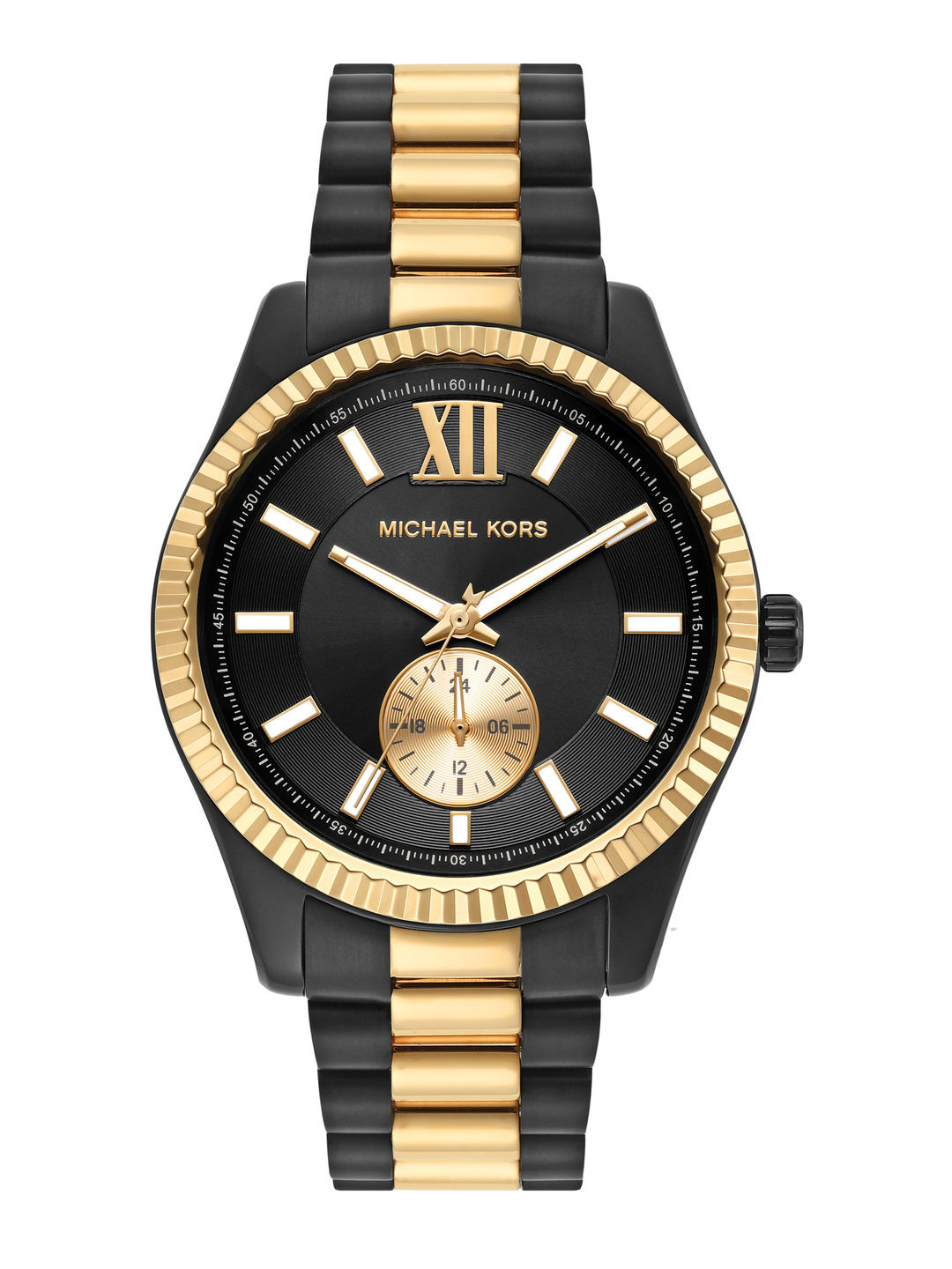 Buy Michael Kors Men Lexington Two Tone Bracelet Style Analogue Watch ...