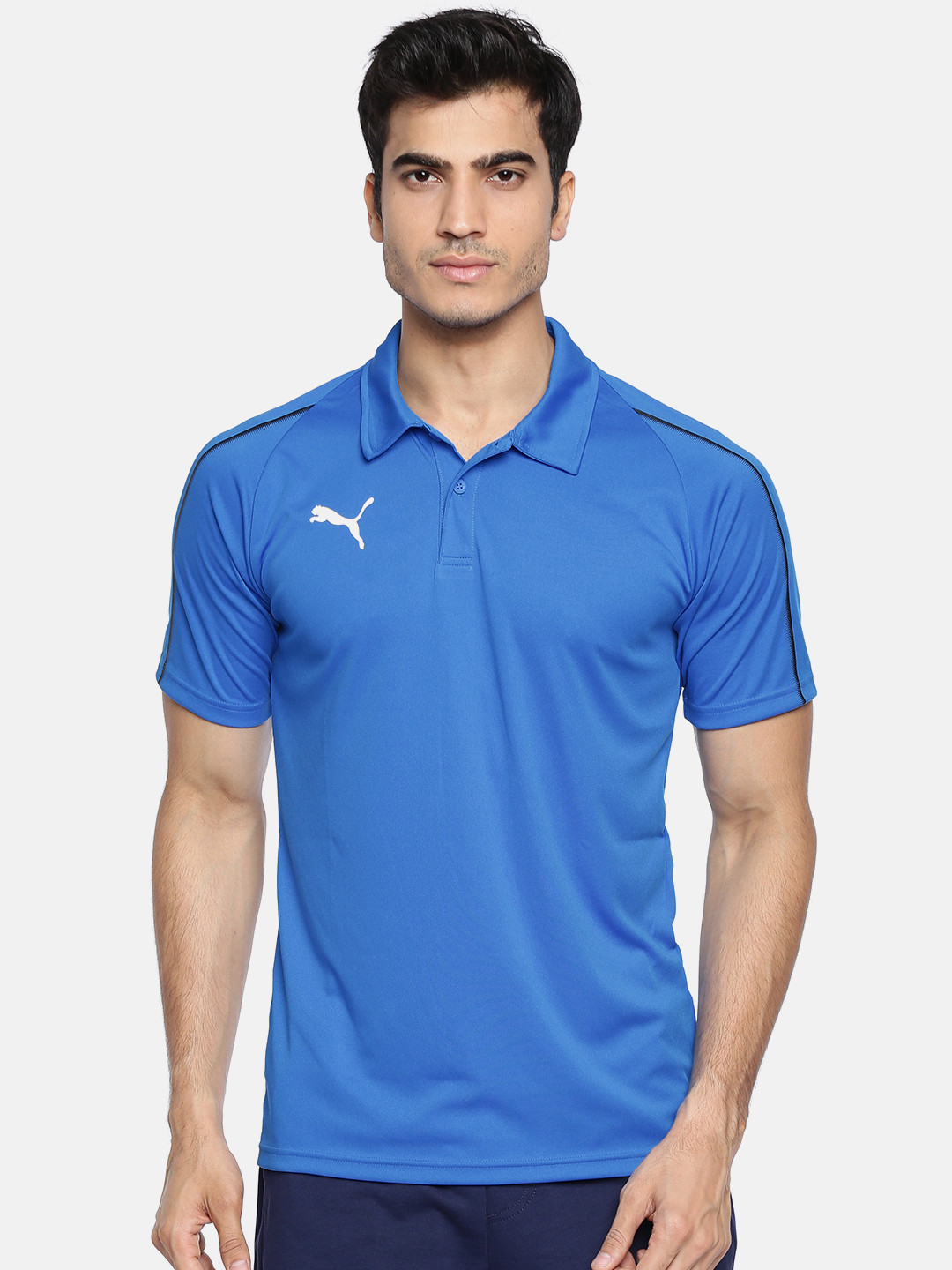 Buy Puma Blue Slim Fit FINAL Sideline Polo T Shirt - Tshirts for Men ...