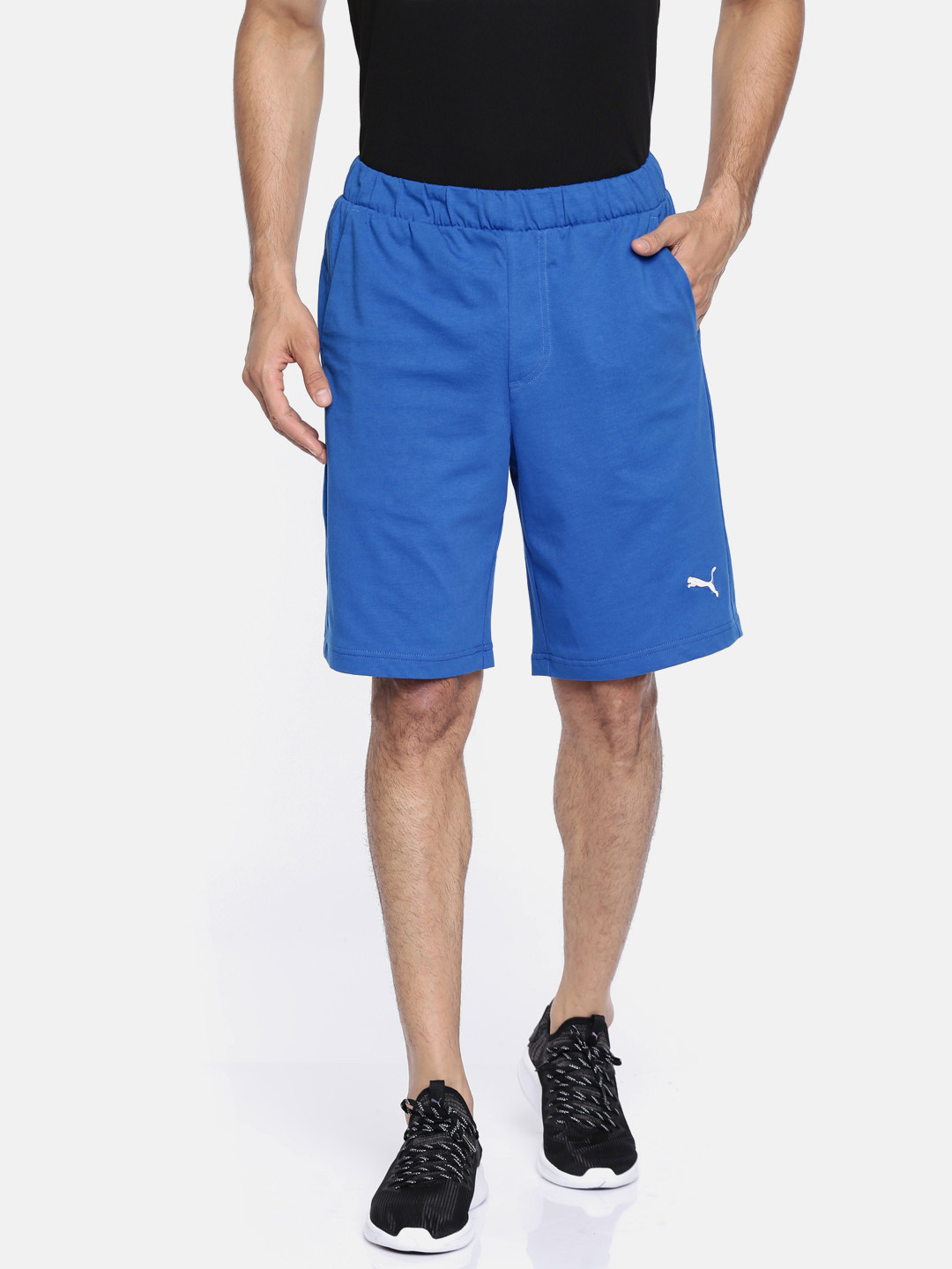 Buy Puma Men Blue ESS Jersey Shorts - Shorts for Men 2487217 | Myntra