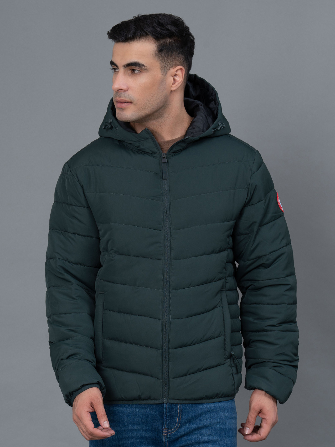 Buy Red Tape Men Solid Hooded Padded Jacket - Jackets for Men 24872958 ...