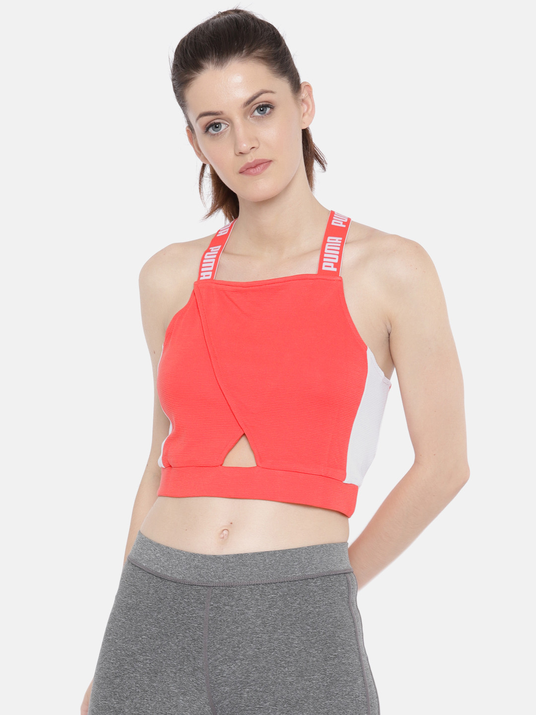 Buy Puma Women Orange Solid Archive Crop Top - Tops for Women 2487298 ...