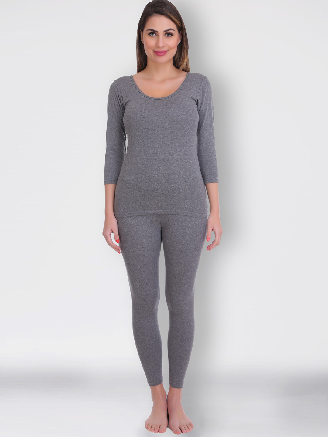 Buy SELFCARE Round Neck Thermal Set - Thermal Set for Women 24873068 | Myntra