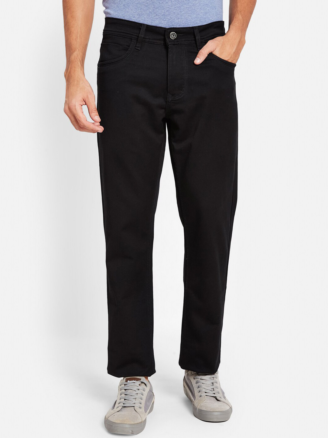 Buy Octave Men Straight Fit Mid Rise Cotton Jeans - Jeans for Men ...