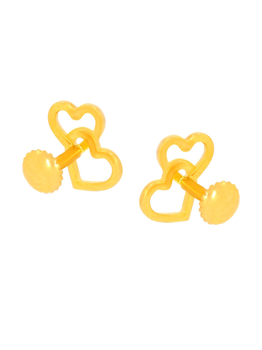 Buy BHIMA 22KT Gold Stud Earrings 1.61gm - Earrings Gold for Women ...