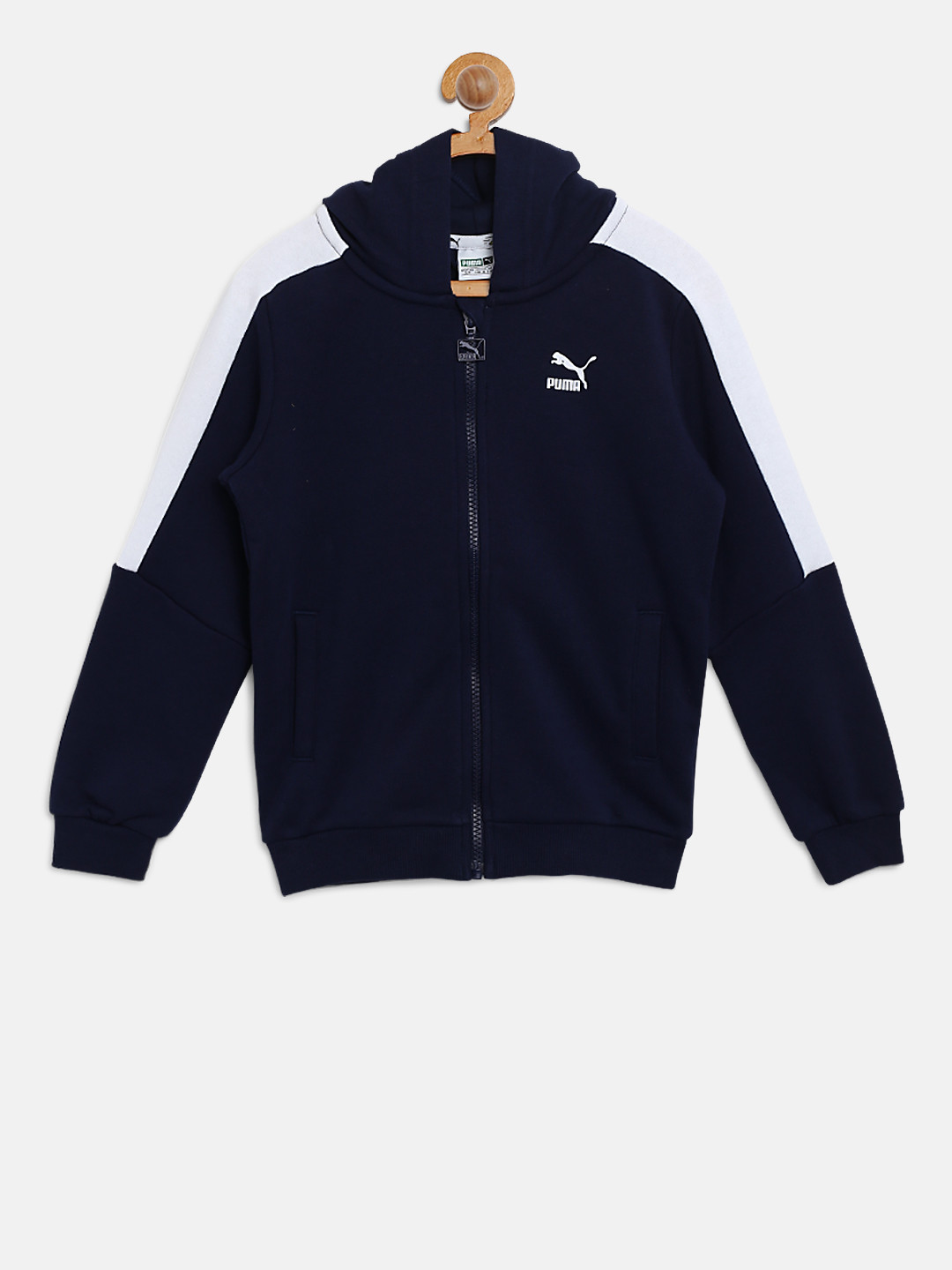 Buy Puma Boys Navy Blue Minions FZ Hooded Jacket - Jackets for Boys ...