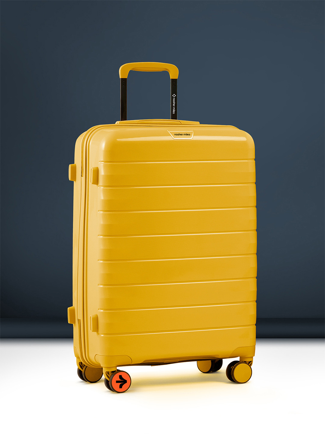 Buy Nasher Miles Vienna Polypropylene Large Yellow Trolley Bag 28 Inch ...