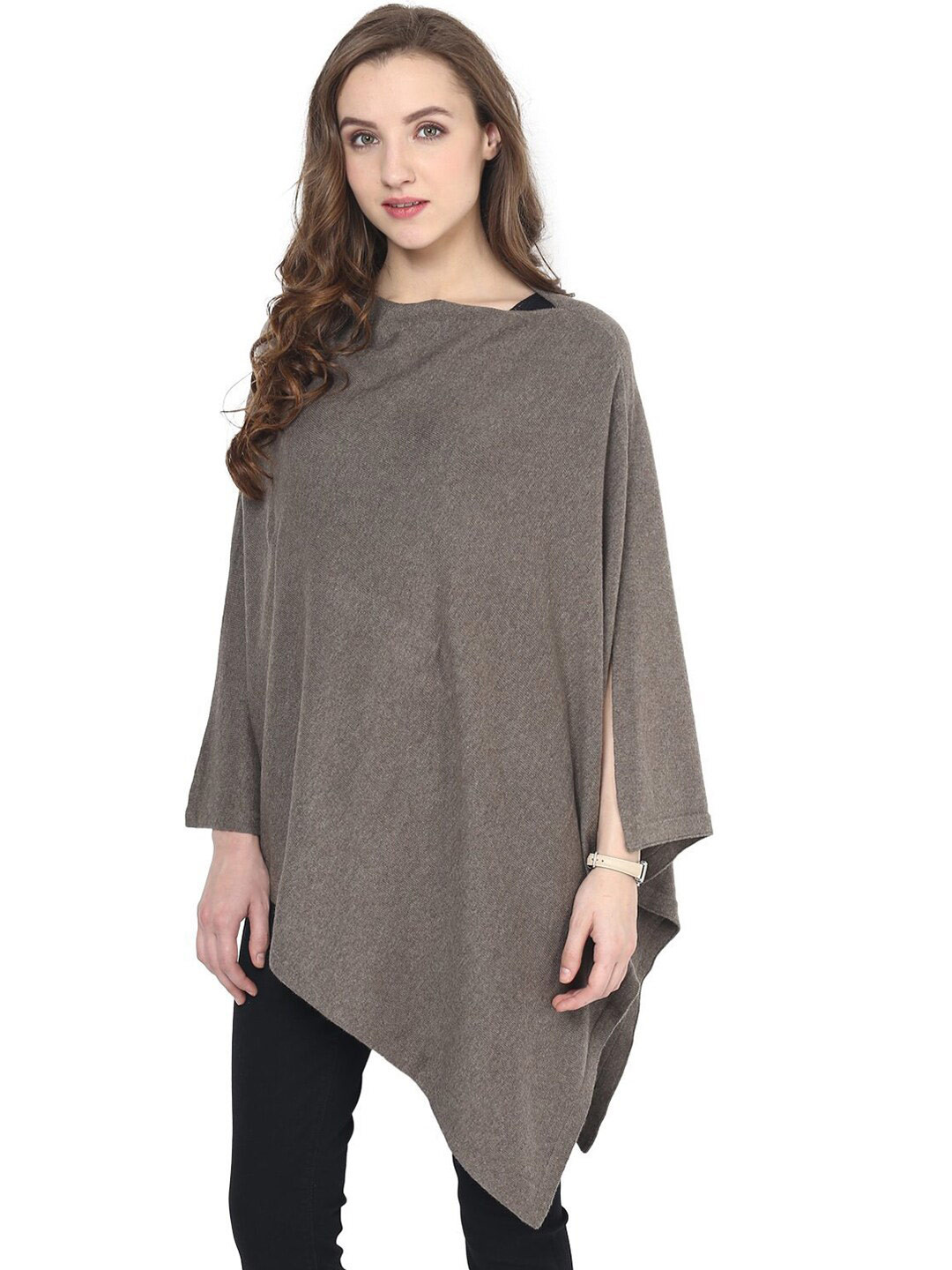 Buy Pluchi Slit Sleeves Cotton Kaftan Longline Top - Tops for Women ...