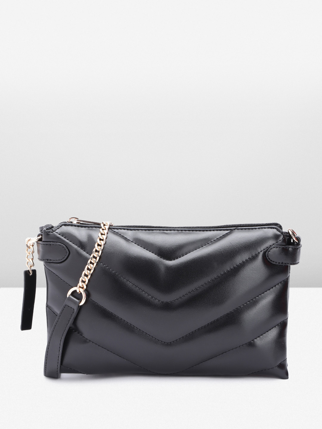 Buy Fastrack Quilted Purse With Detachable Shoulder Strap - Clutches ...