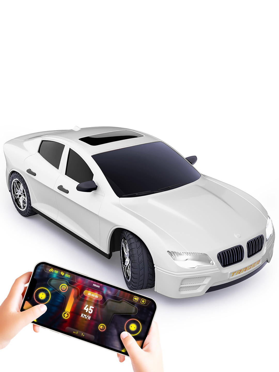 Buy Mirana Kids Tracer C Type USB Rechargeable App Controlled Racing RC ...