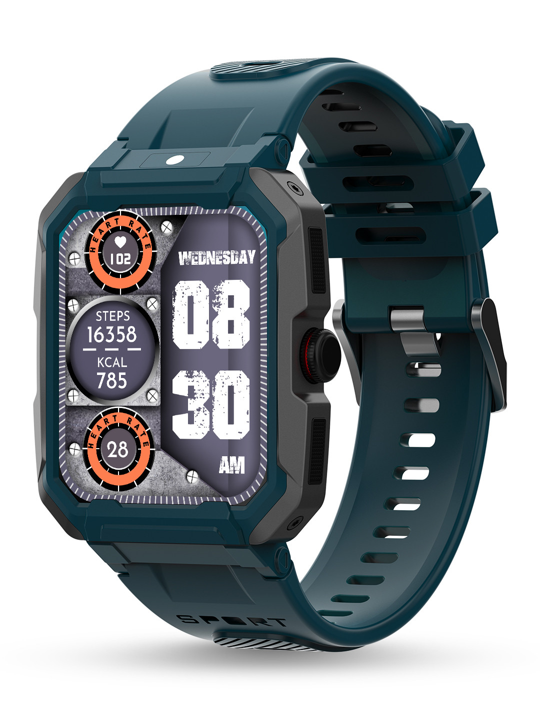 Buy Pebble Dare HD Display Rugged Design Smartwatch With Rotating Crown ...