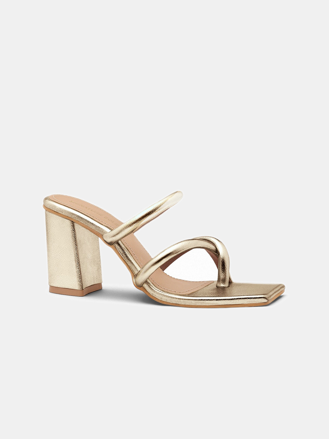 Buy Signature Sole Strappy One Toe Block Heels - Heels for Women ...