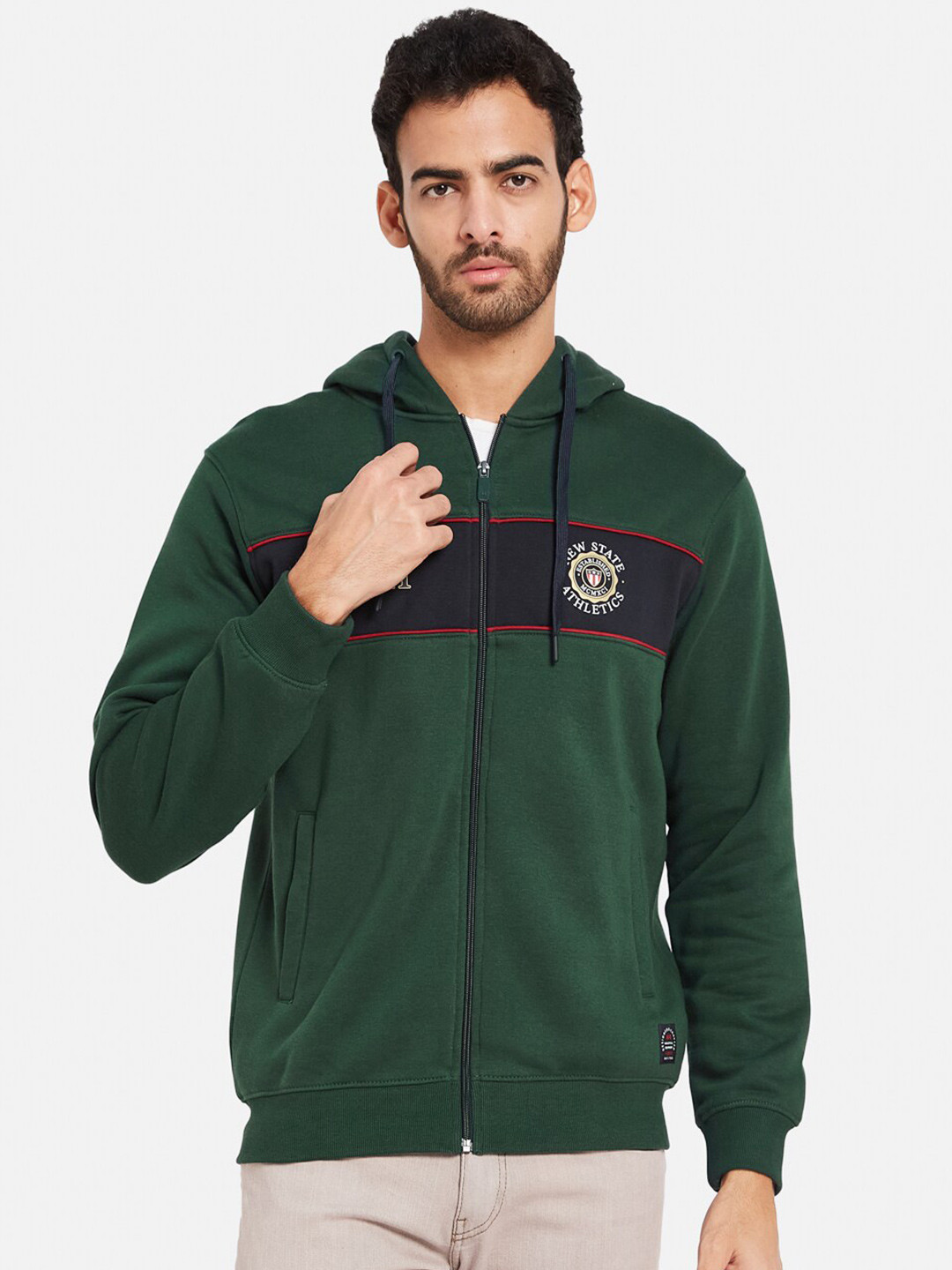 Buy Octave Hooded Fleece Front Open Sweatshirt - Sweatshirts for Men ...