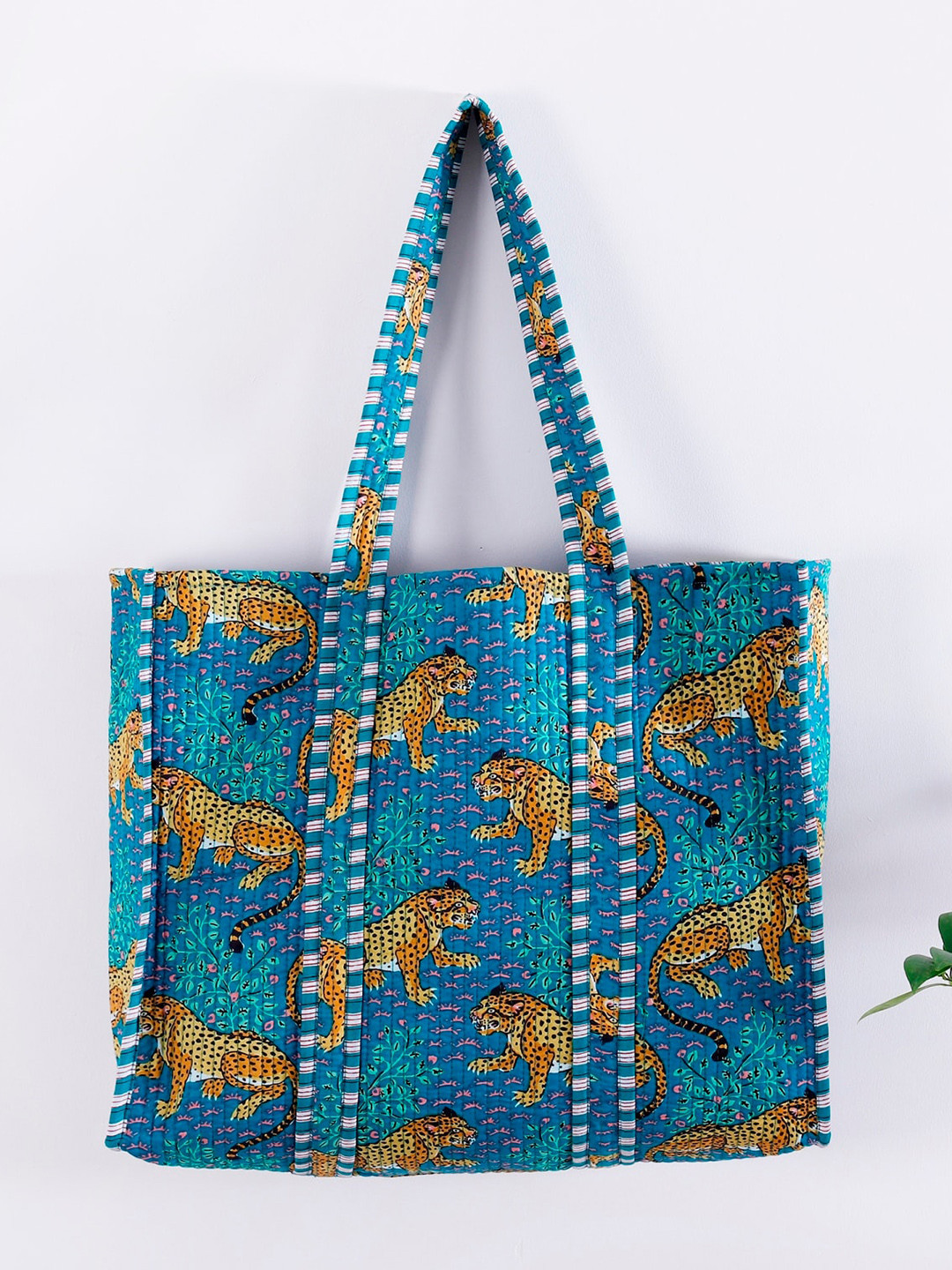 Buy HANDICRAFT PALACE Graphic Printed Pure Cotton Shopper Tote Bag ...