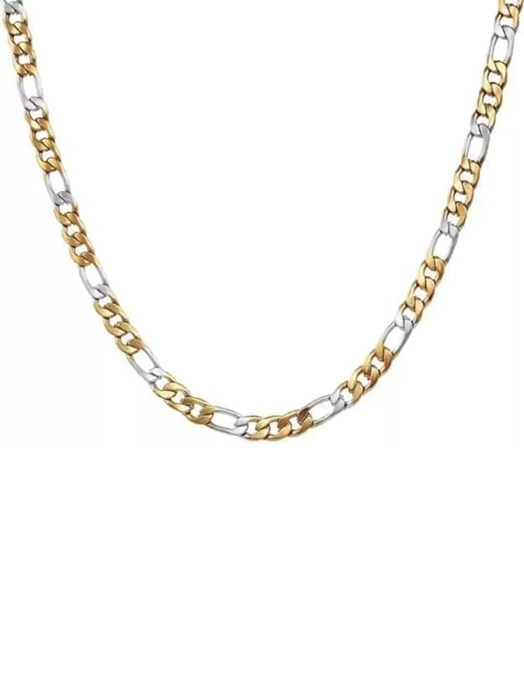 Buy KRYSTALZ Men Stainless Steel Gold Plated Chain - Necklace And ...
