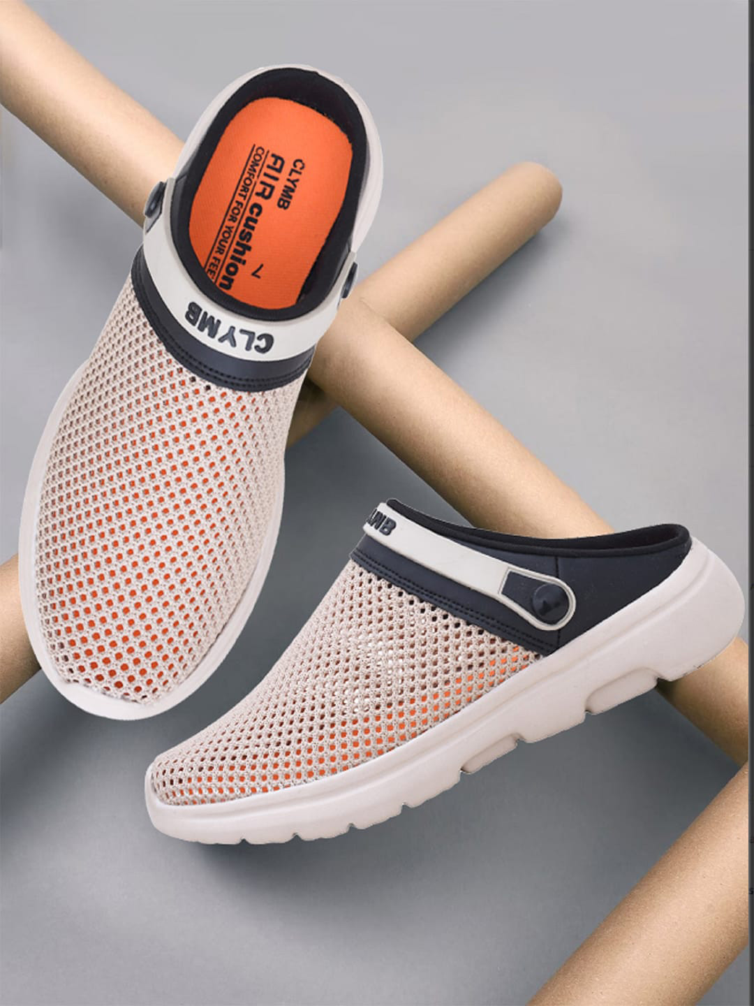 Buy CLYMB Men Textured Mesh Lightweight Clogs - Sandals for Men ...