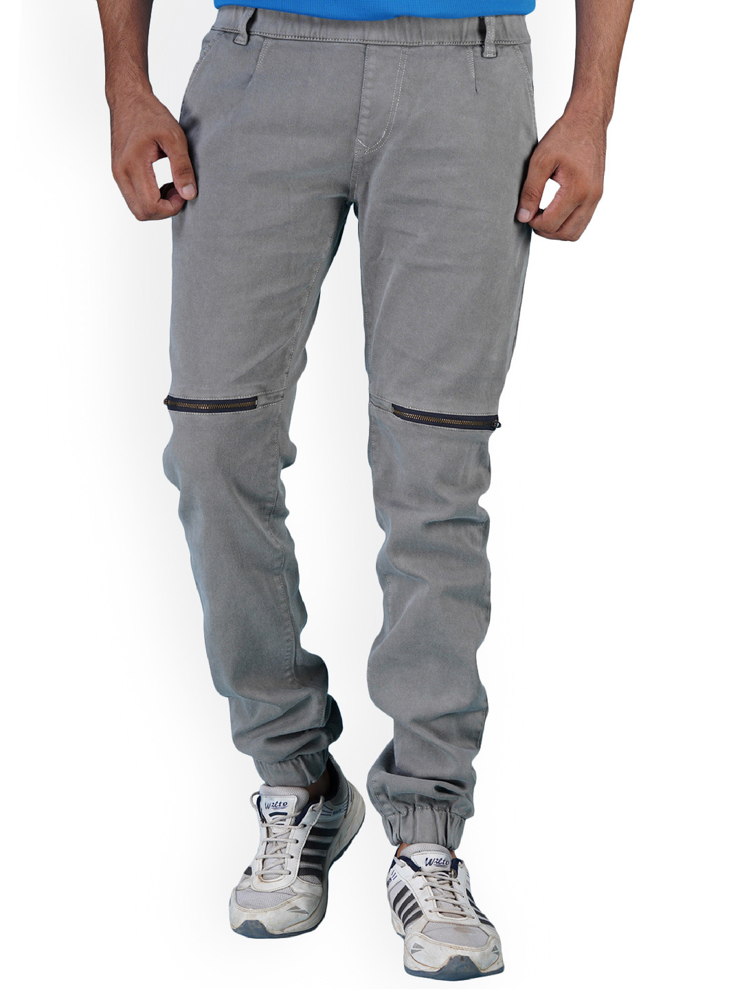 Buy Xee Men Jean Mid Rise Slash Knee Cotton Jogger Jeans - Jeans for ...