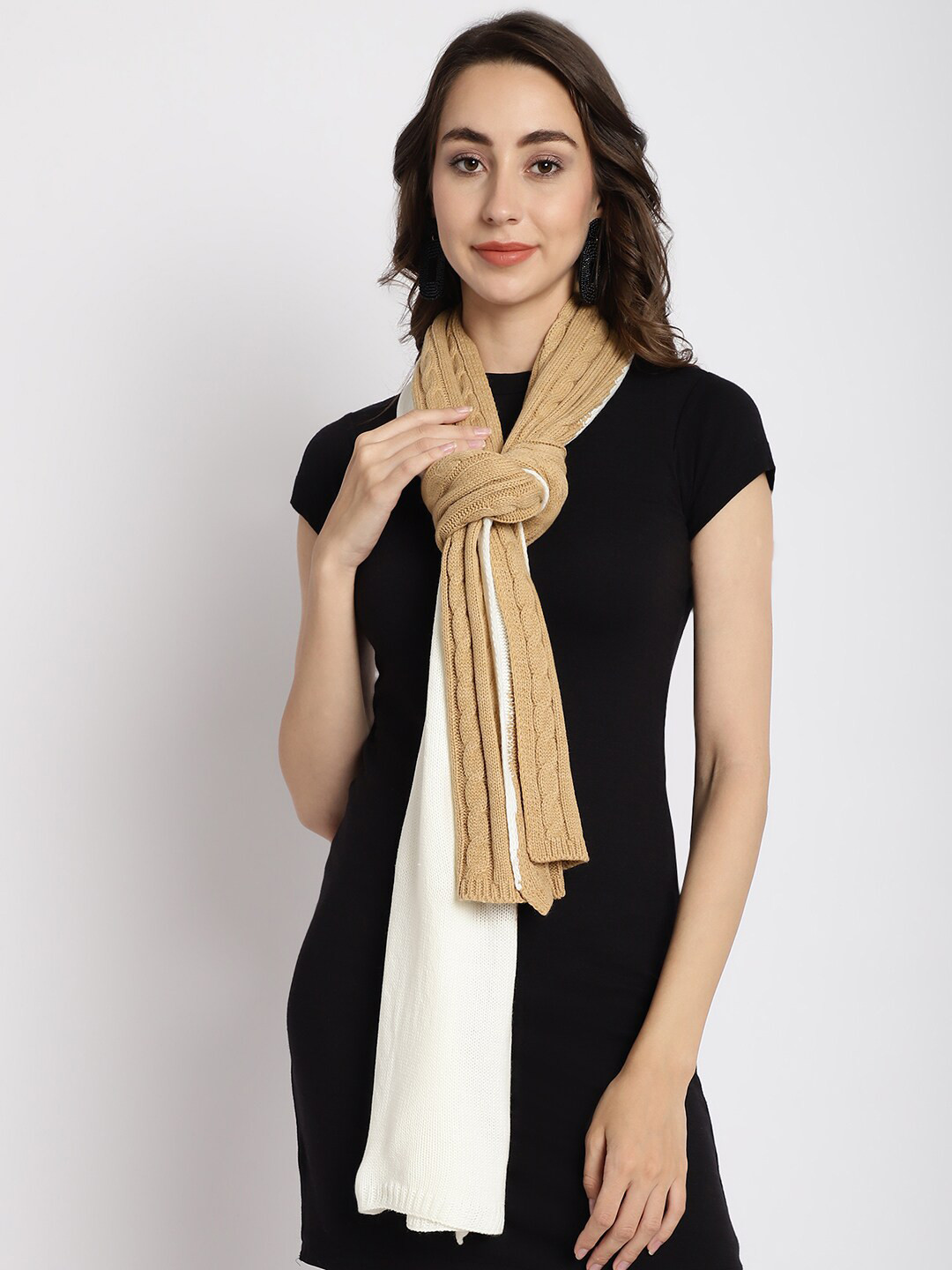 Buy ELLIS Fringed Self Design Acrylic Mufflers - Mufflers for Women ...